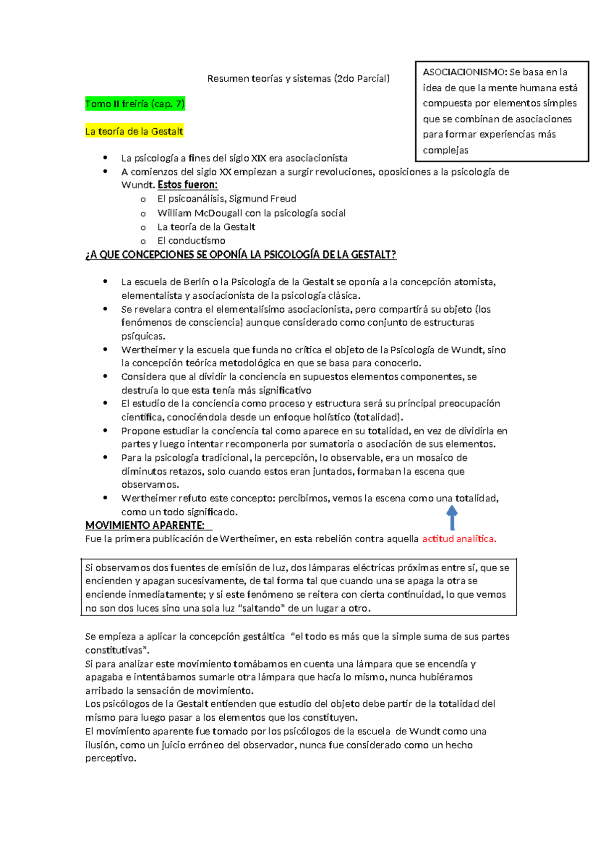 Resumen de Teorias y sistemas( 2do parcial) - Resumen teorías y sistemas (2do Parcial) Tomo II ...