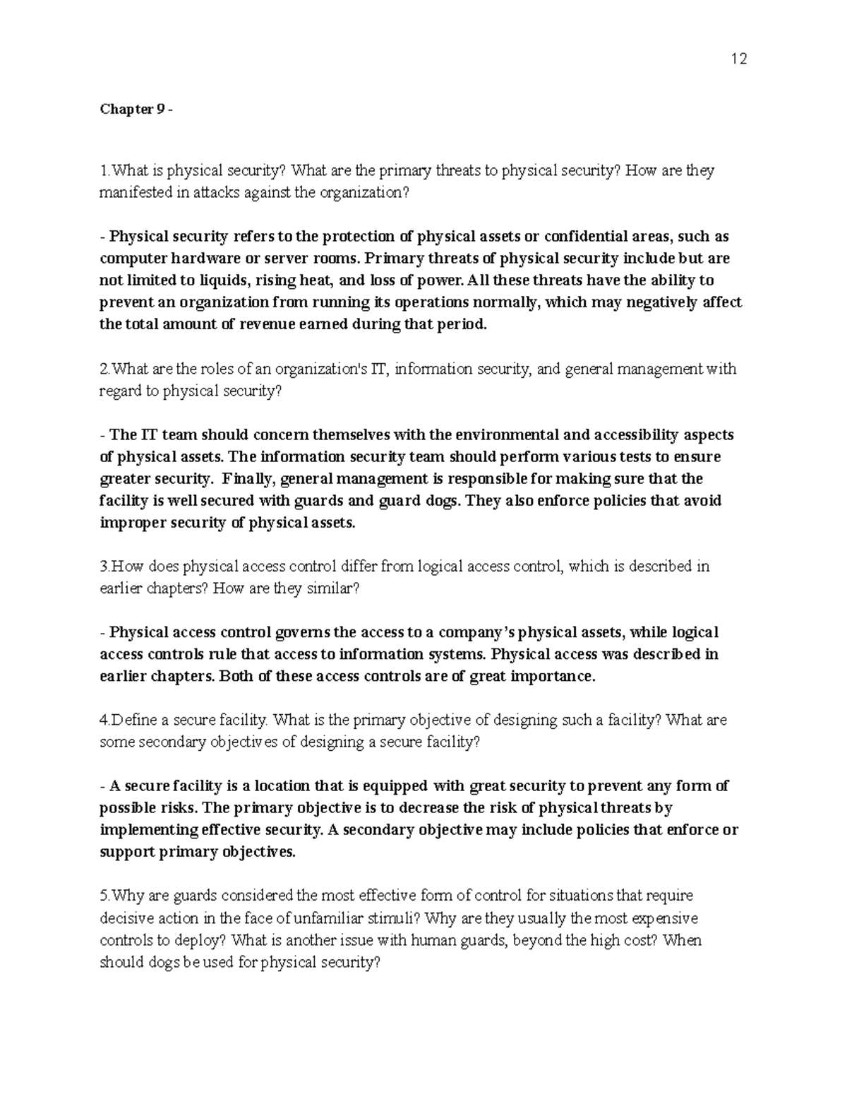 CST 2410 - Introduction to Computer Security Practice Questions Part 5 ...