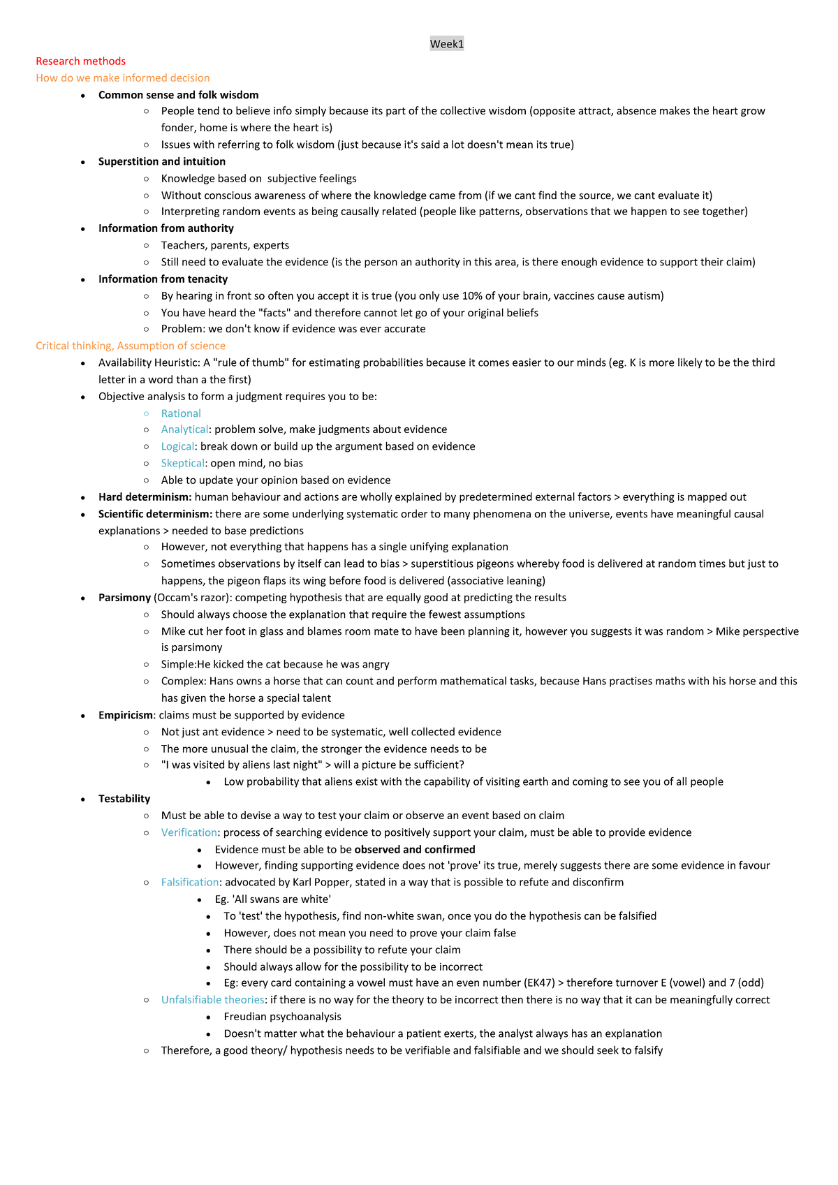 Measuring mind and behaviour - PSYC1001 - Psychology 1A - UNSW Sydney ...