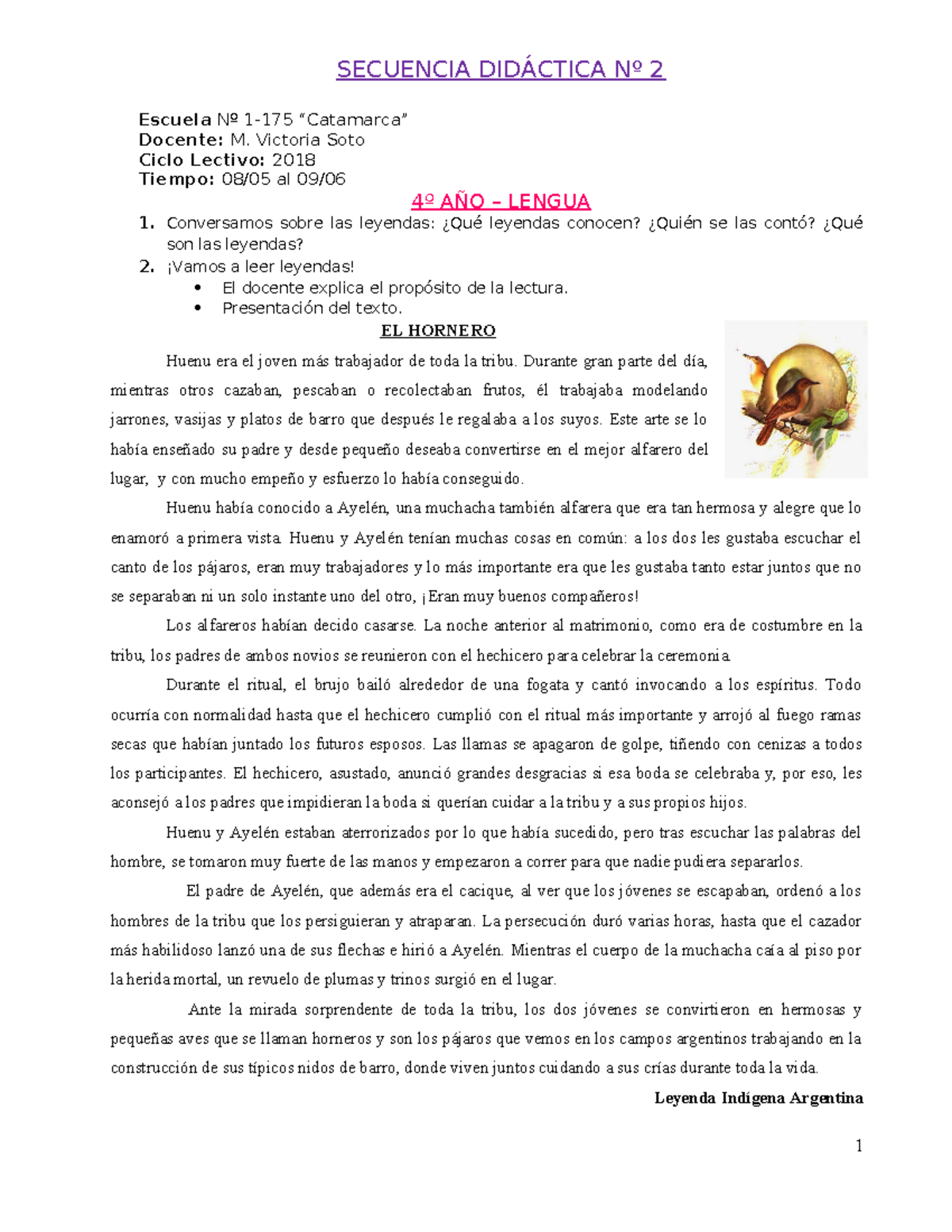 Secuencia Didáctica Nº 2 Cuento Maravilloso - SECUENCIA DIDÁCTICA Nº 2 ...