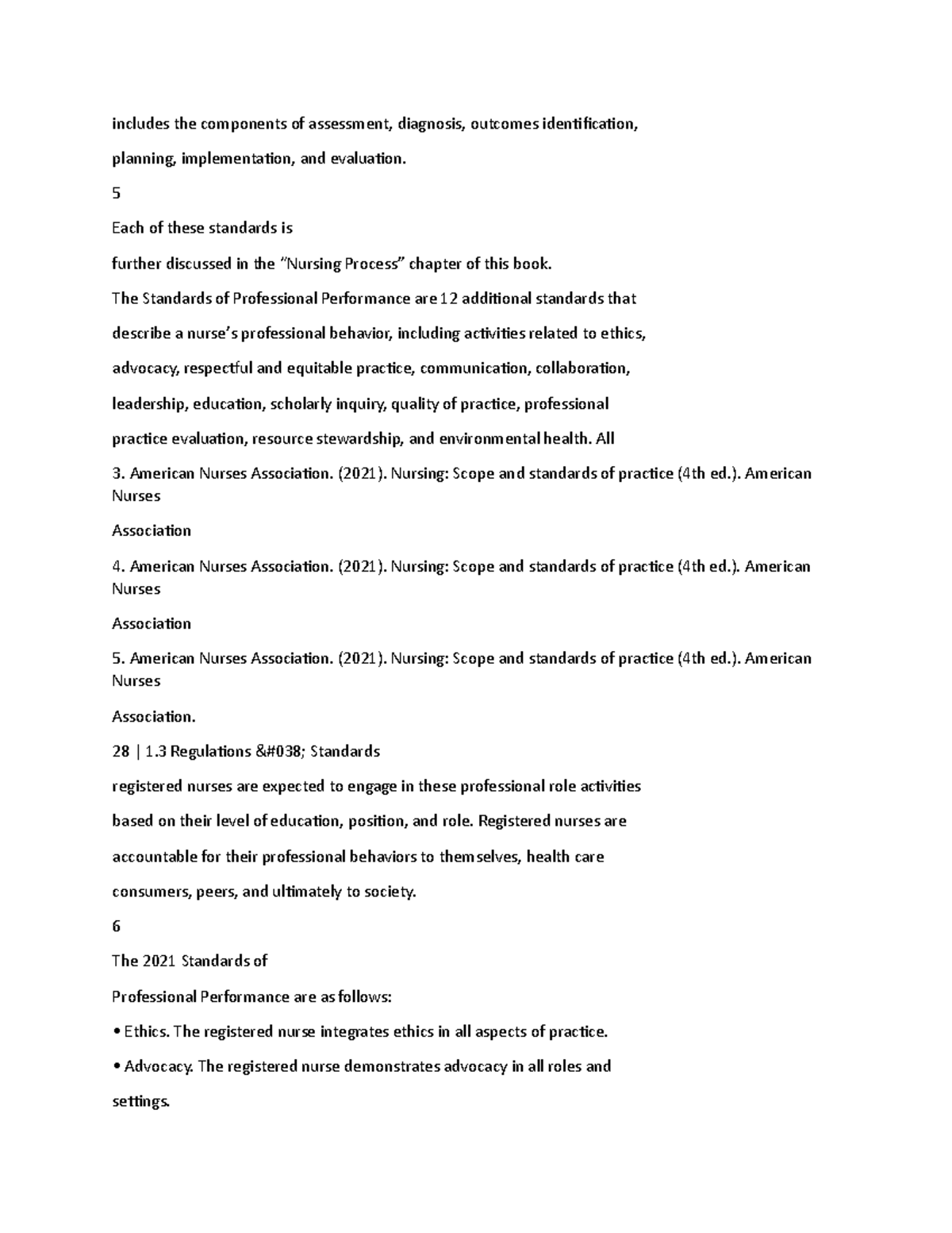 Nursing Fundamentals-3 - includes the components of assessment ...