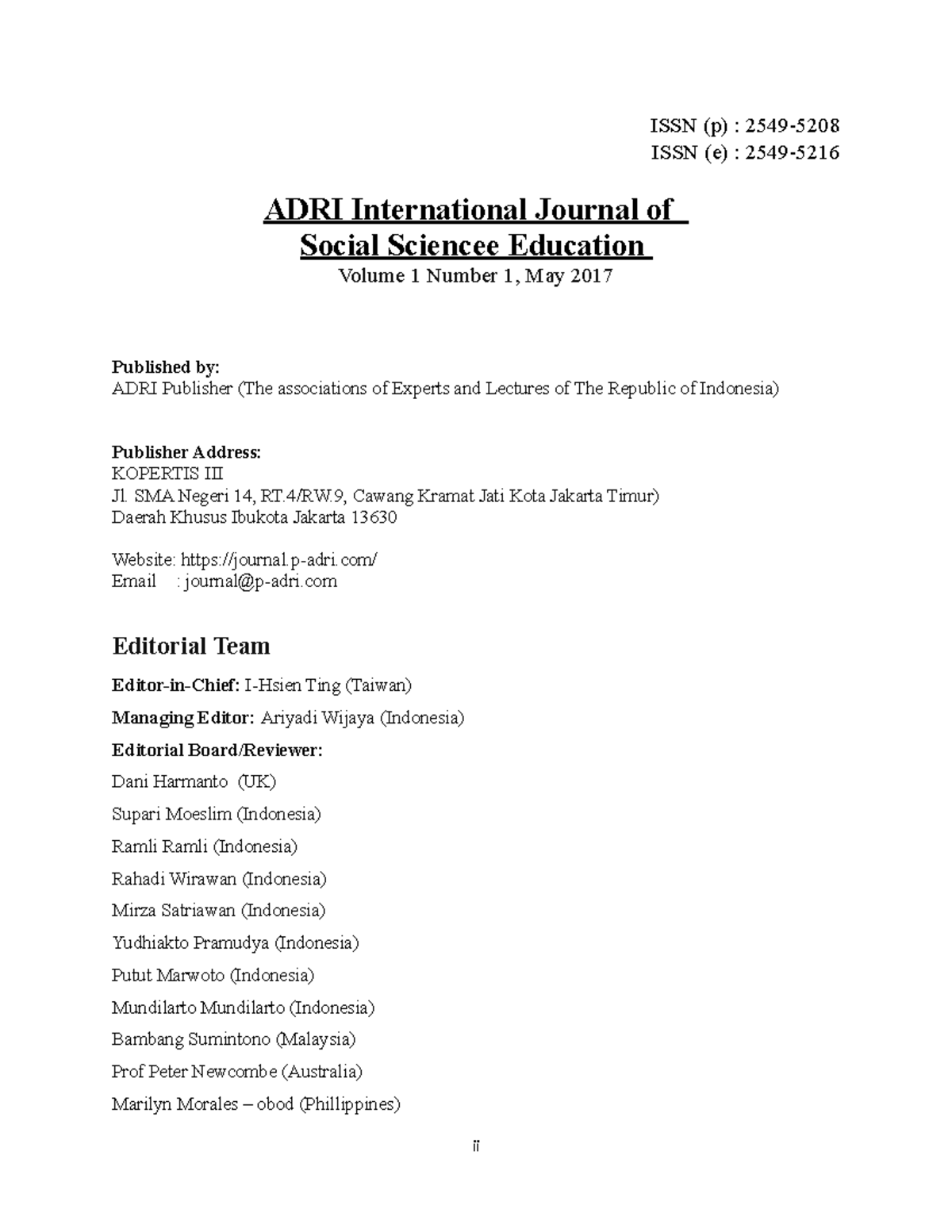 368168214 Journal of Social Science Education OK1 2 - ISSN (p) : 2549 ...