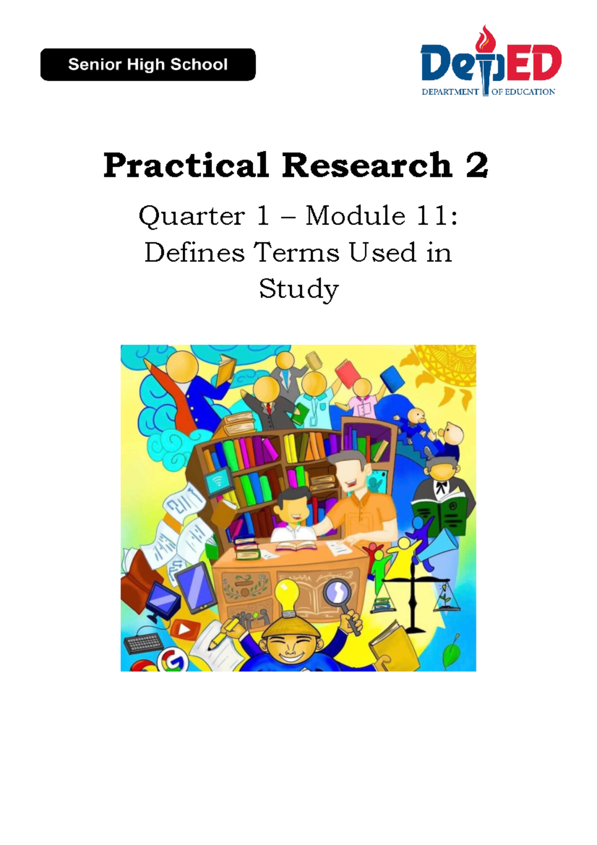 Definition of Terms - Practical Research 2 Quarter 1 – Module 11 ...