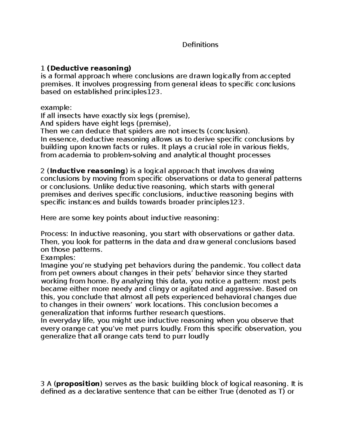 Definitions - It involves progressing from general ideas to specific ...