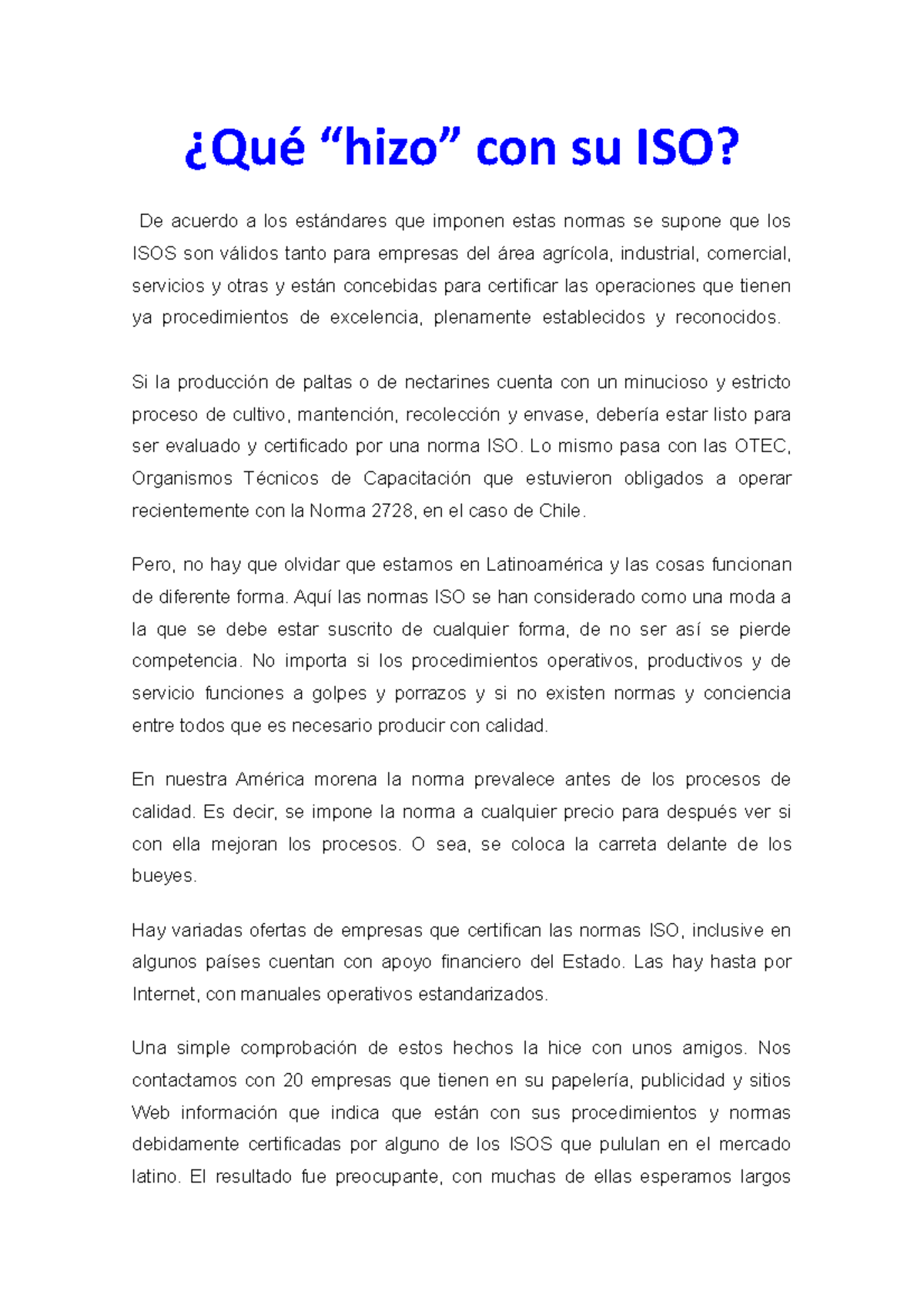 Qué hizo con su iso - material visto en clase - ¿Qué “hizo” con su ISO ...