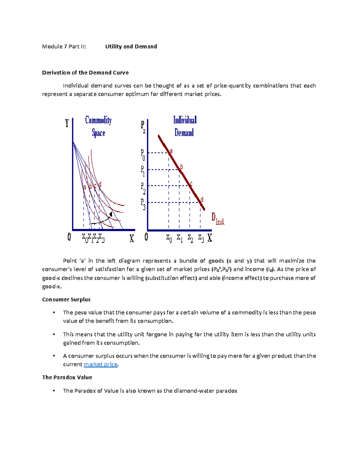 Module 7A - overview - Module 7 Part II: Utility and Demand Derivation ...