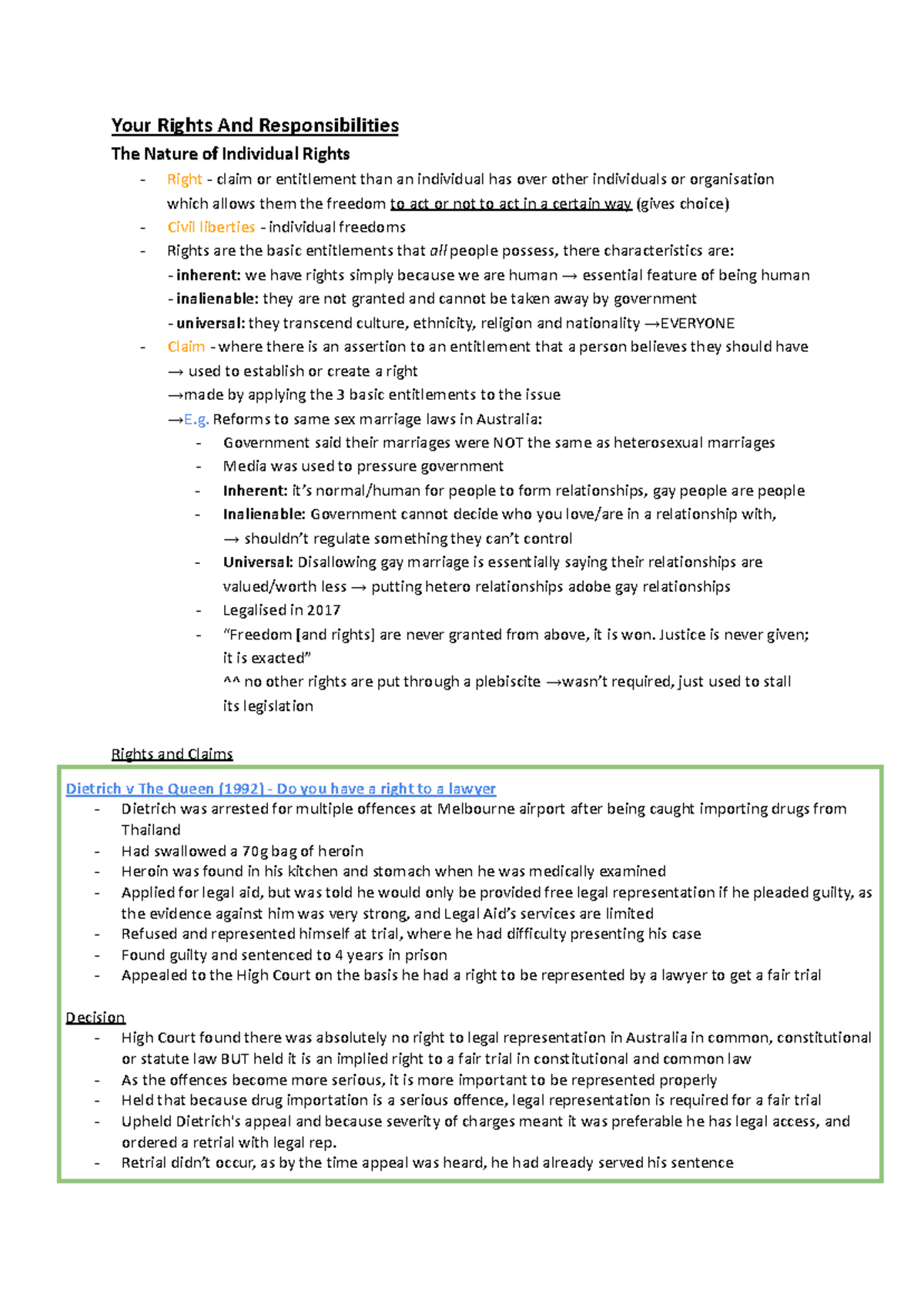 The Individual And The Law - Your Rights And Responsibilities The ...