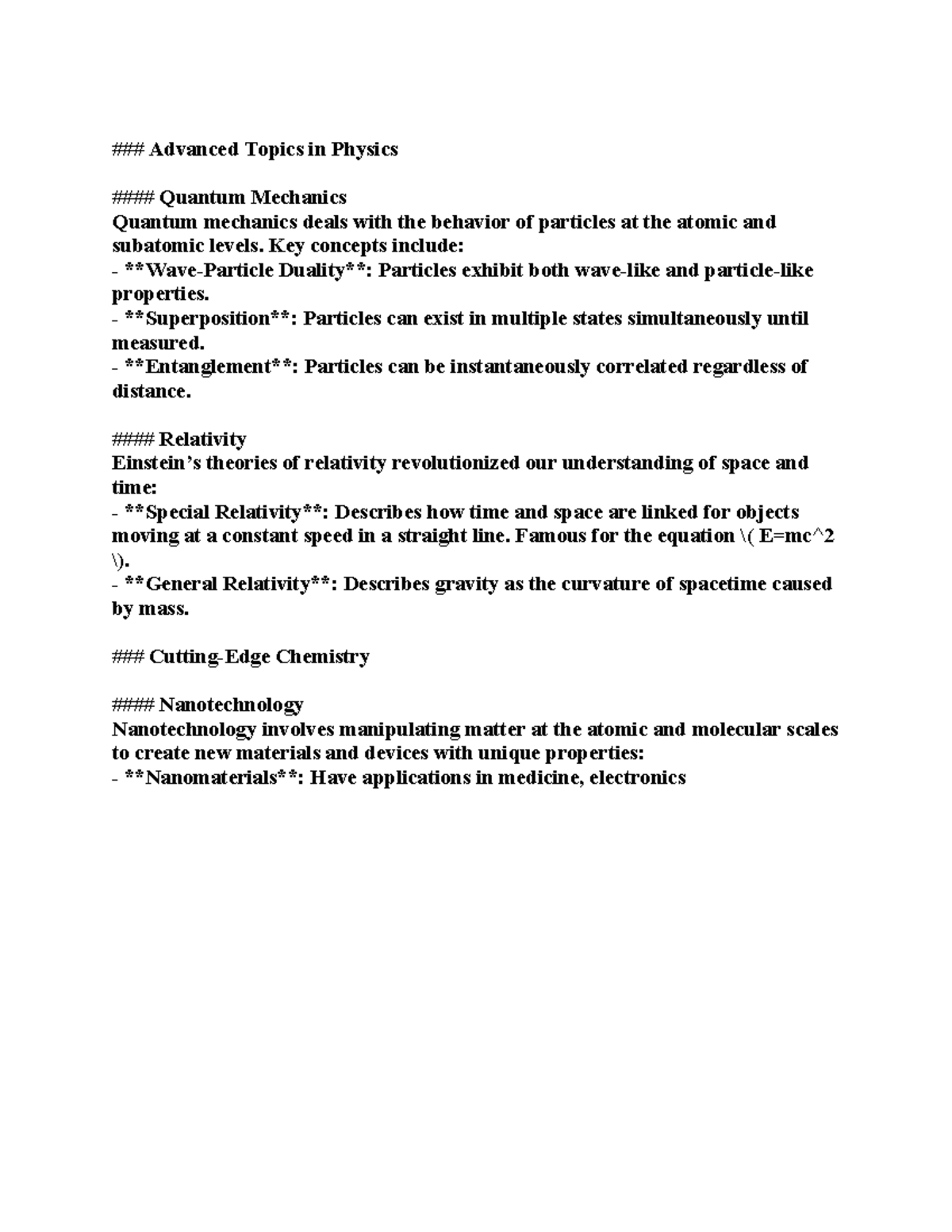 3.Advanced Topics in Physics - Advanced Topics in Physics Quantum ...