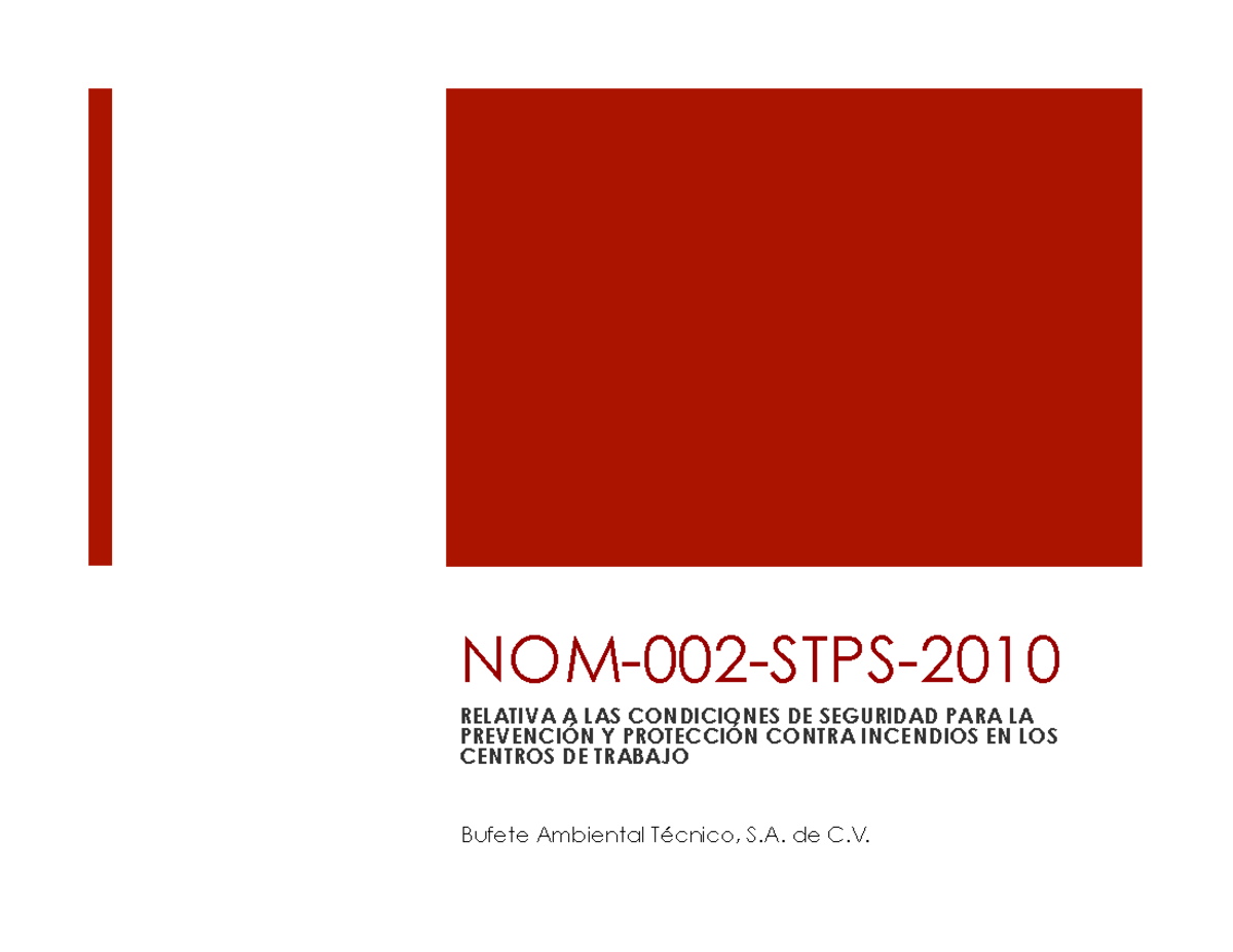 F119578424 - manual de la nom-002 stps - NOM-002-STPS- RELATIVA A LAS ...