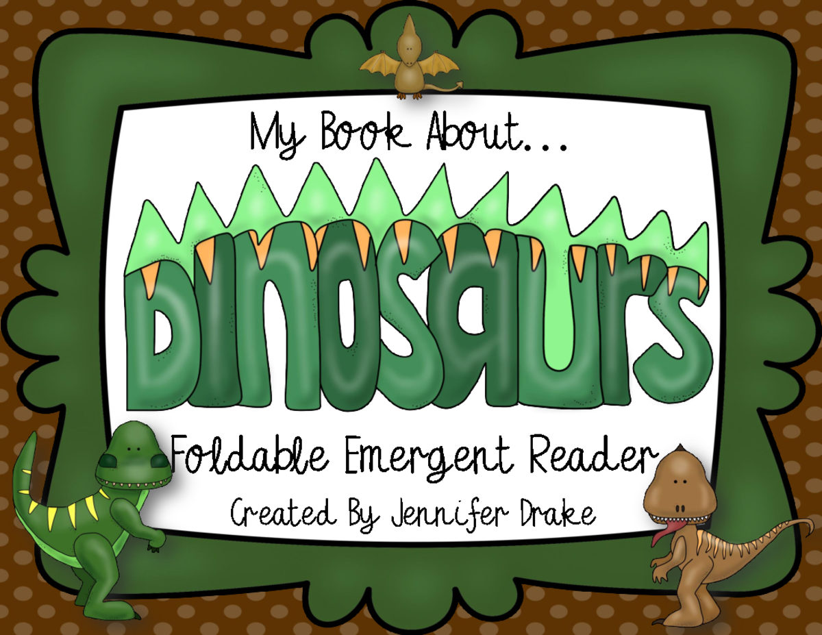 Dinosaur Foldable Early Emergent Reader Freebie-1 - My Book About ...