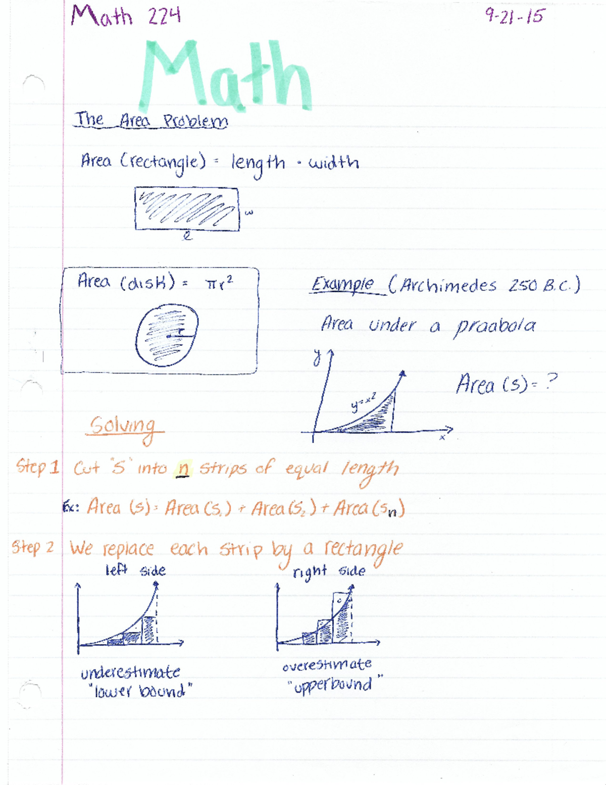 Notes for Midterm 1 - MATH 225 - Studocu