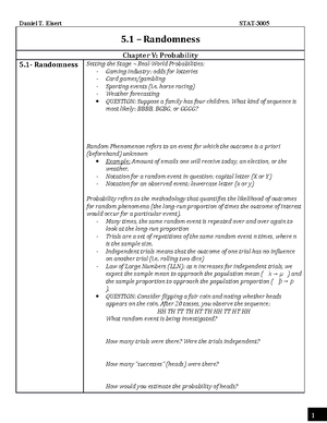 STAT-3005 - Notes - 4-1 - Correlation and Scatterplots - 1 Daniel T ...