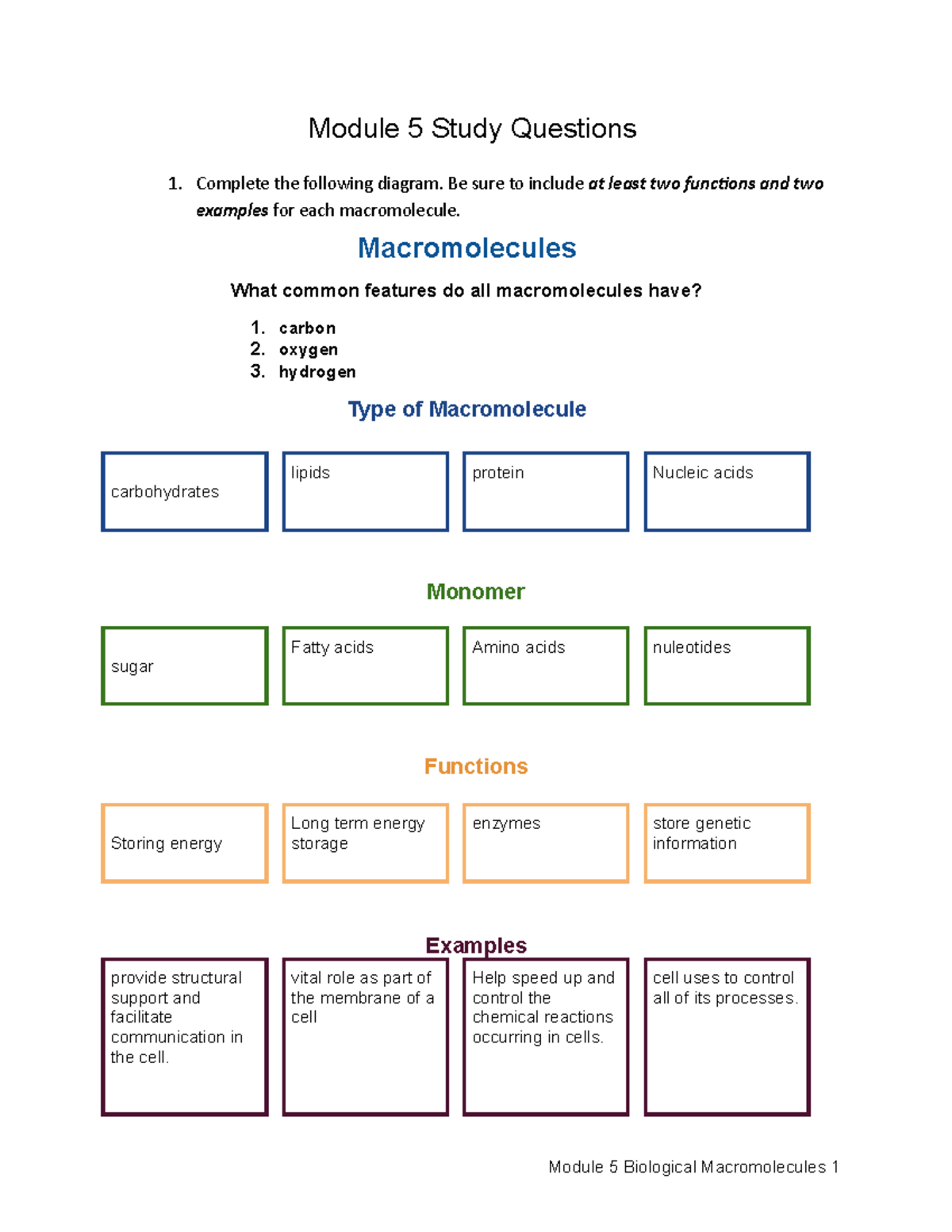 Module 5 Study Questions - BIO 1010 - WGU - Studocu