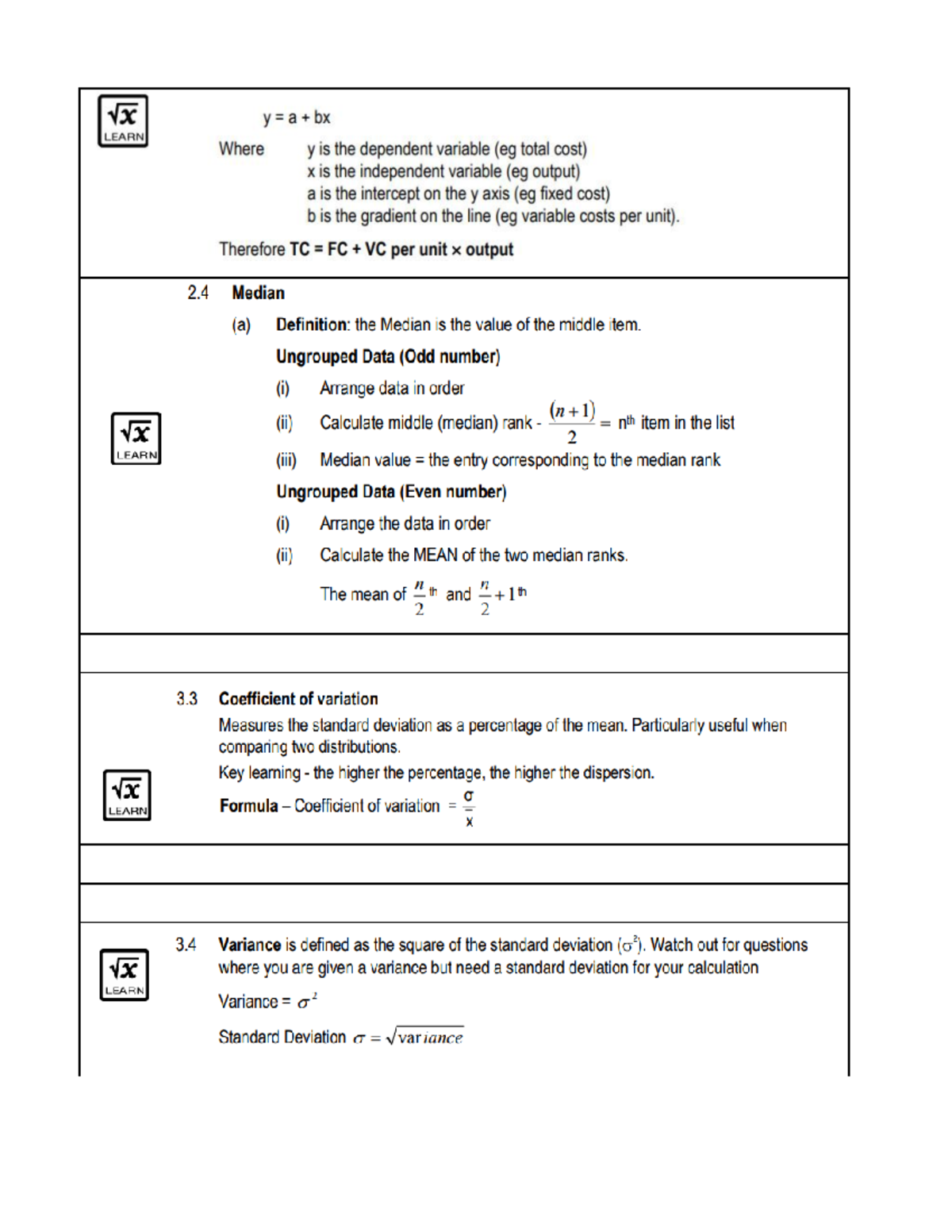 F2 formulas - Acca Website - ACCA F1 - Studocu