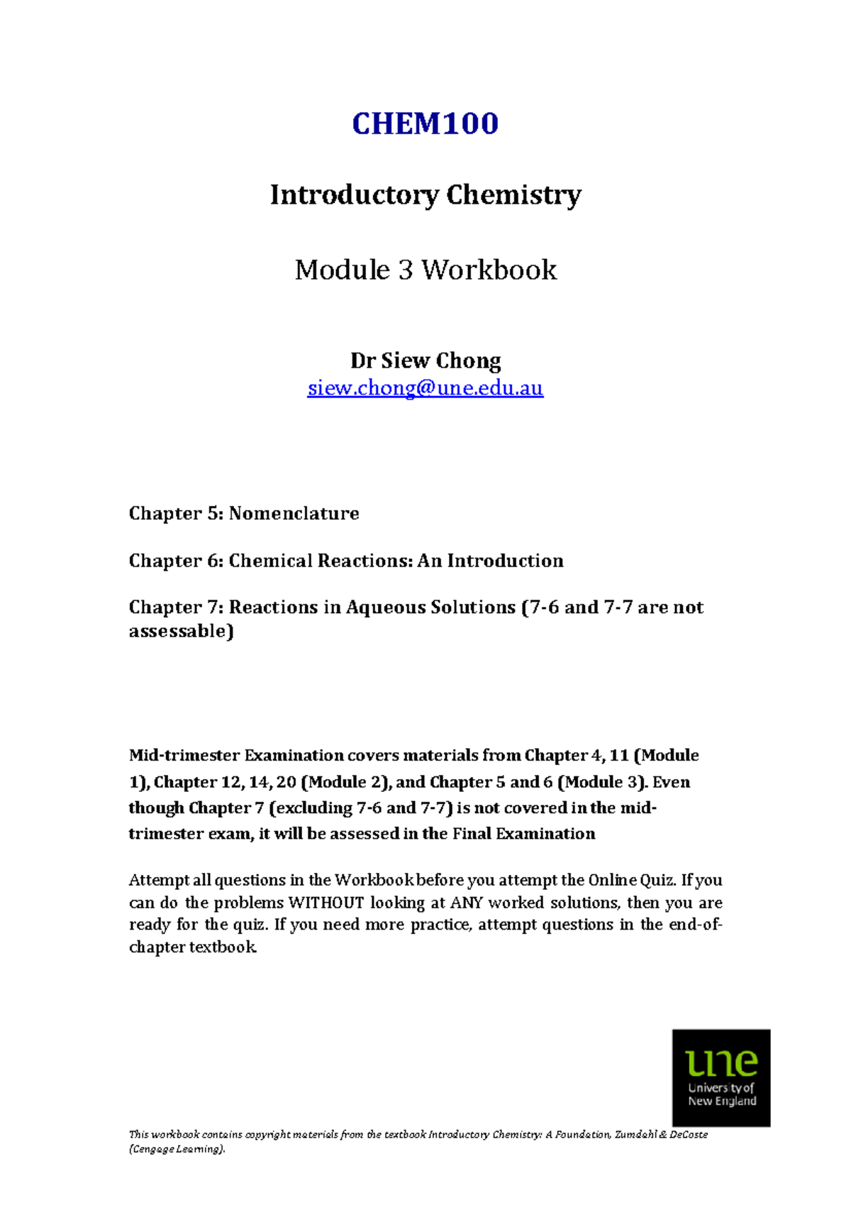 Module 3 Workbook - ####### 0 This workbook contains copyright ...