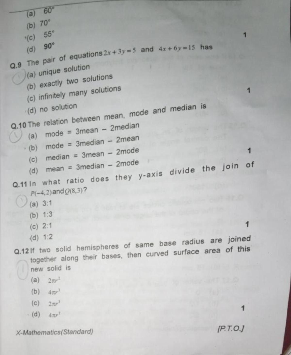 Practice paper maths - class 12 mathematics - Studocu