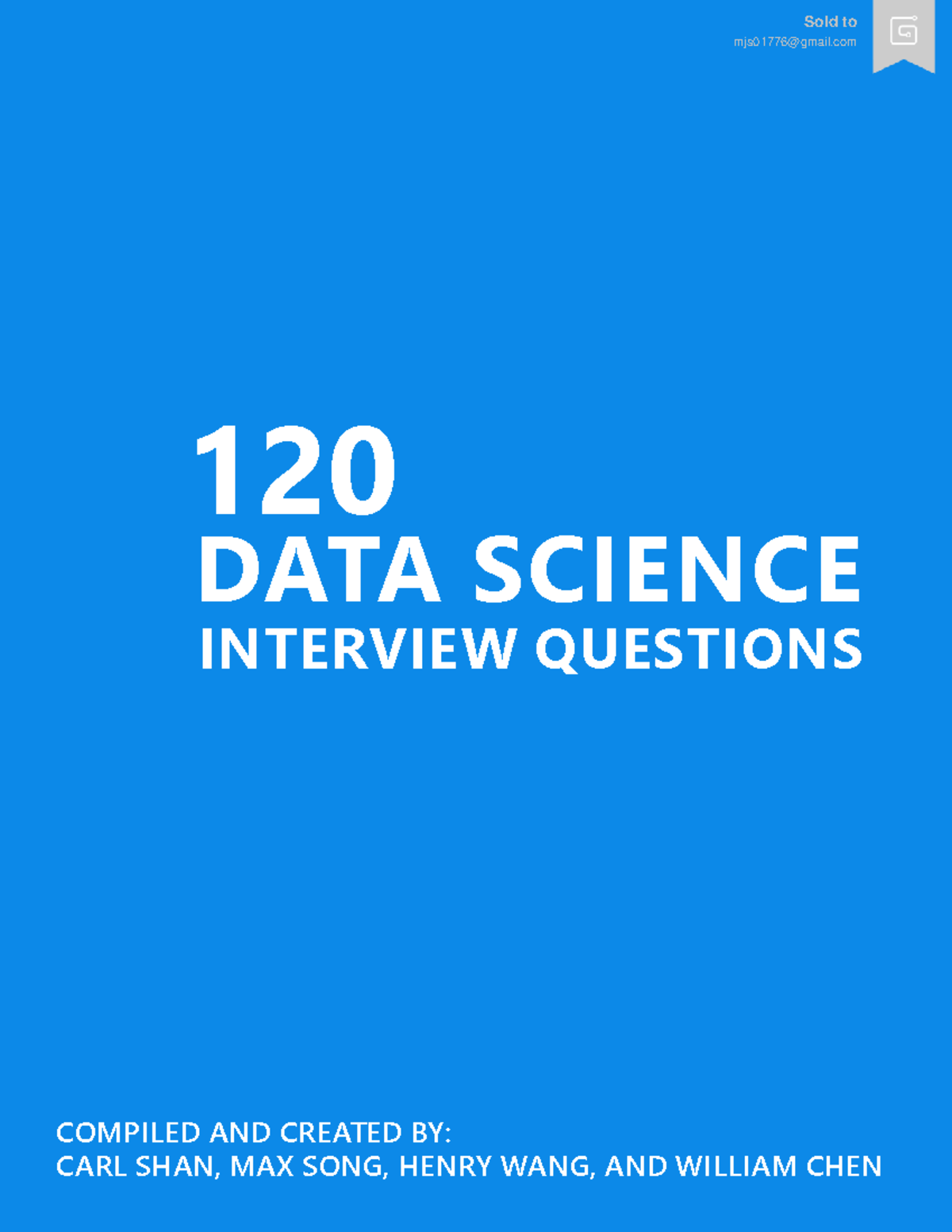 120 DATA Science Interview Questions - 1 DATA SCIENCE INTERVIEW ...