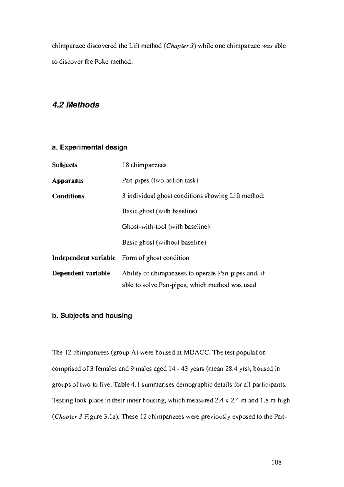 Dissection OF Observational Learning 34 - 108 chimpanzee discovered the Lift method (Chapter 3 ...