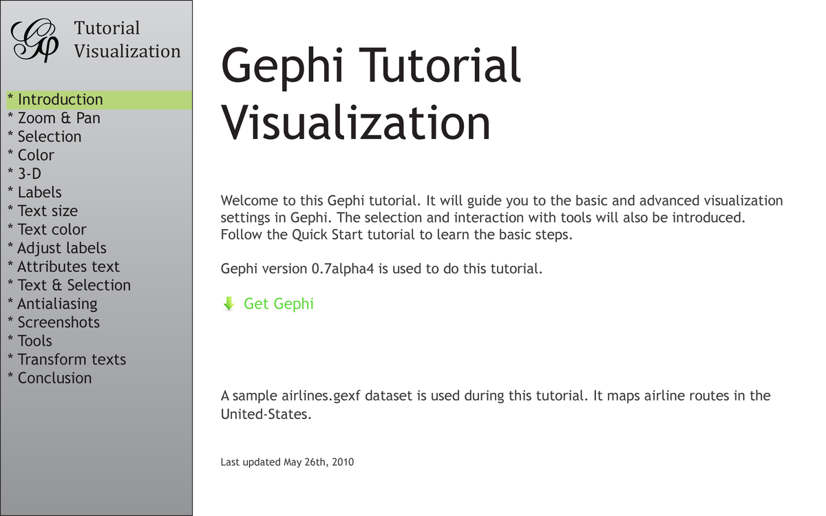 Gephi-tutorial-visualization - Visualization Gephi Tutorial Visualization Welcome to this Gephi ...