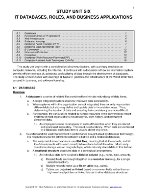 P2 unit 7 - Treasury - STUDY UNIT SEVEN AUDIT SAMPLING 7 Fundamentals ...