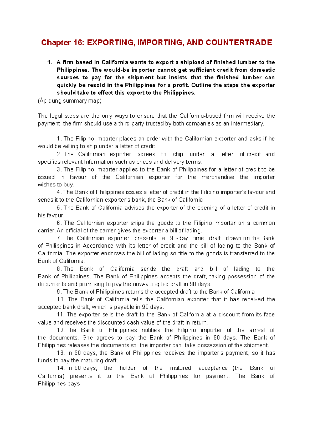 Session 10 - Chapter 16 - Chapter 16: EXPORTING, IMPORTING, AND ...