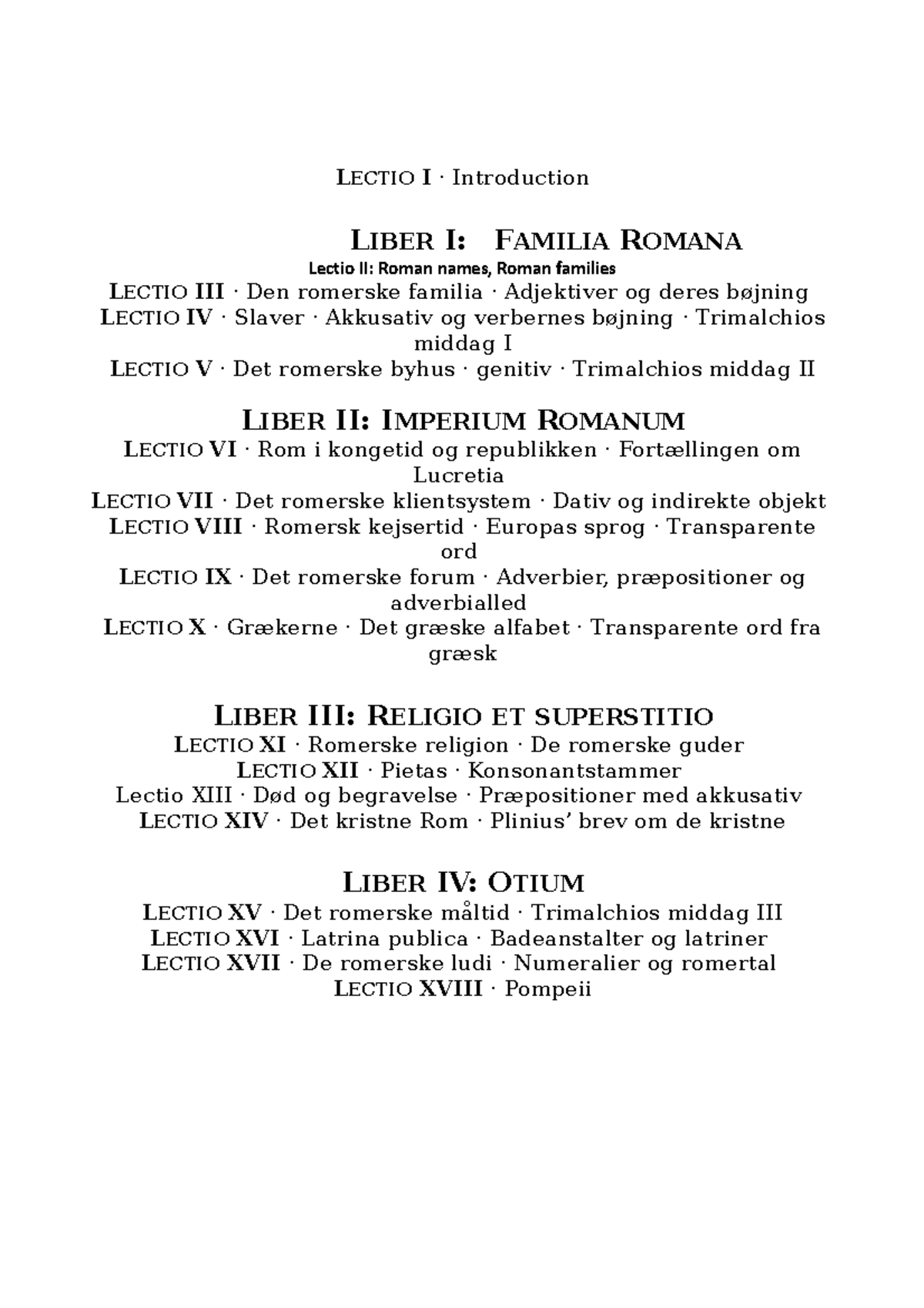 Latin in eng. 1 2 - LECTIO I · Introduction LIBER I: FAMILIA ROMANA ...