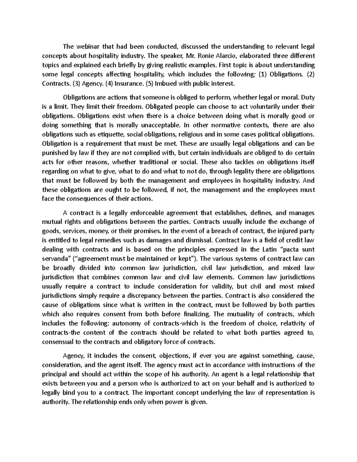 Reflection on webinar worth 650 that - The webinar that had been ...