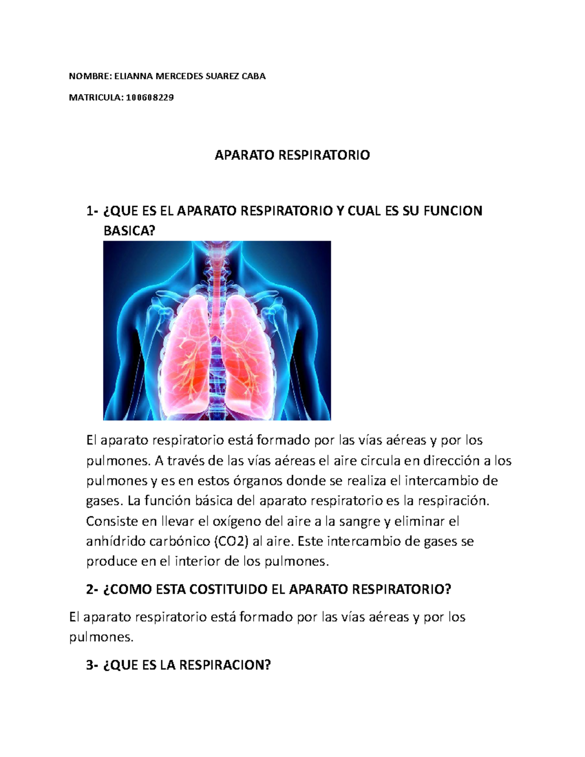 6 Aparato Respiratorio Anatomia Especializada - NOMBRE: ELIANNA ...