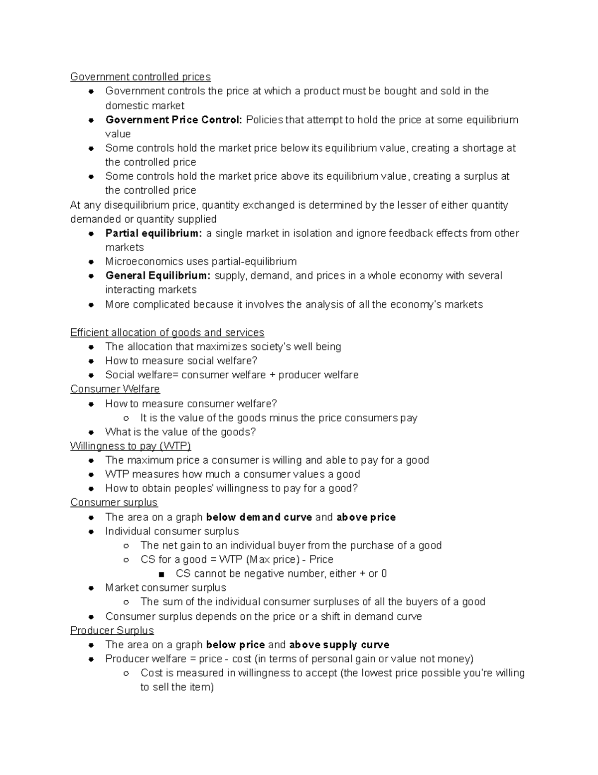Econ Chapter 5 - for intro to economics Fall semester, with Raegans ...