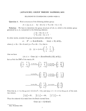 MSc level notes for the 9th week of advanced group theory - (ADVANCED ...