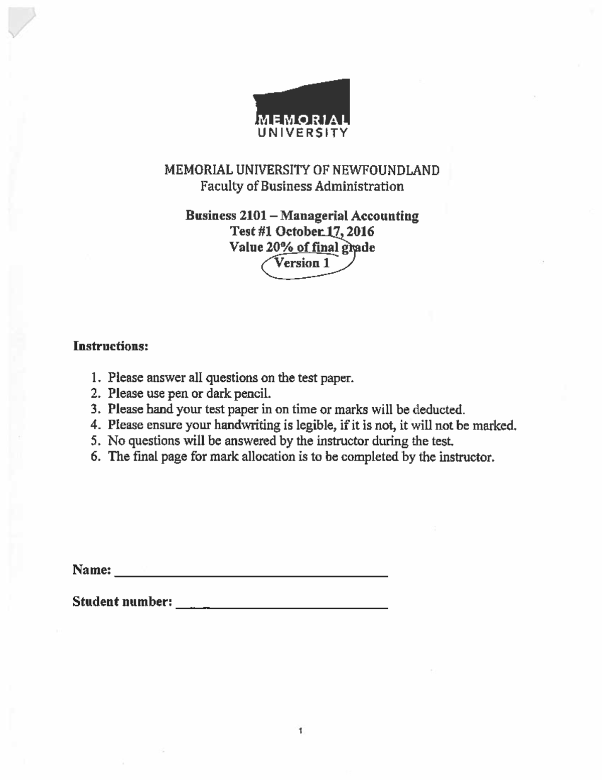 Test 1 Questions And Answers Busi 2101 Warning Decodescan Unexpected Mcu Data Current