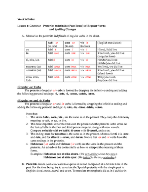 Foreign Language - NOTES - FOREIGN LANGUAGE: LESSON 2: COMMON ...