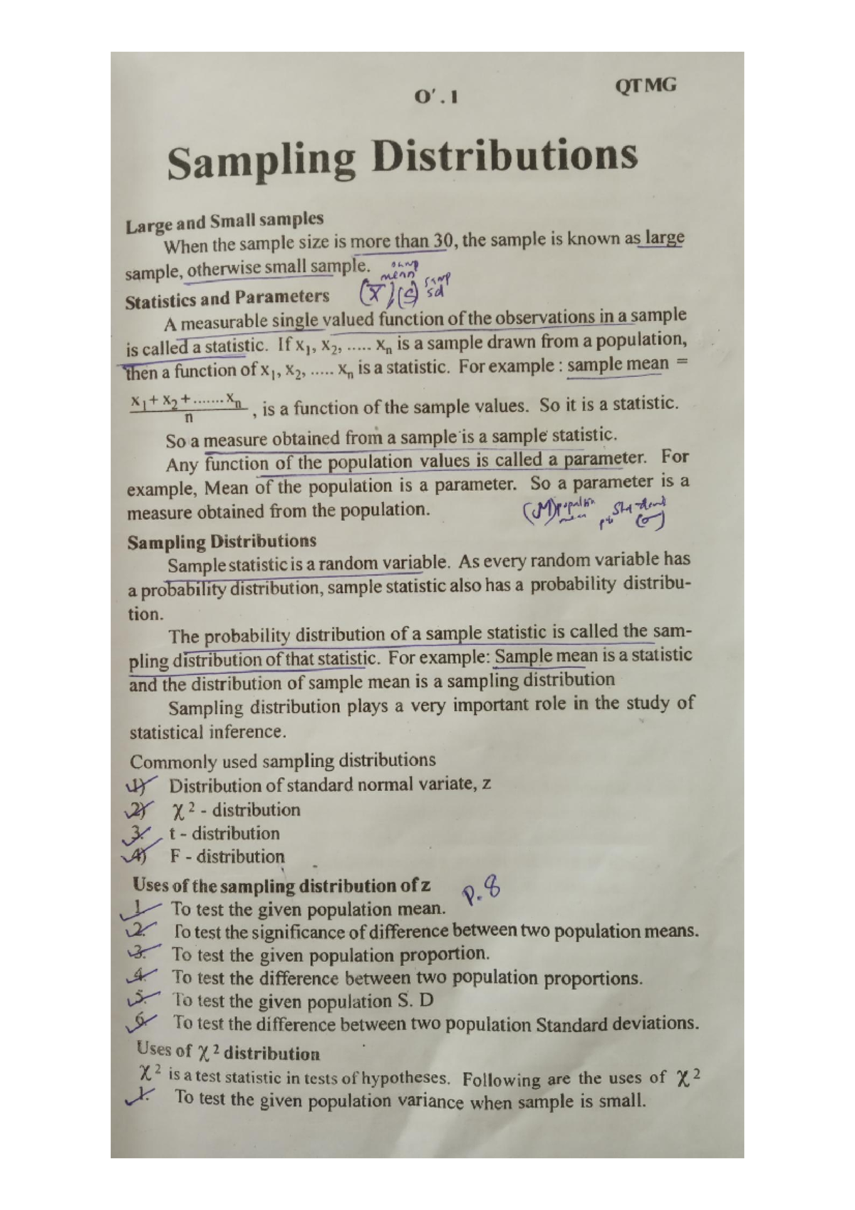 Learning Material Sampling Distributions Testing Hypothesis Concepts
