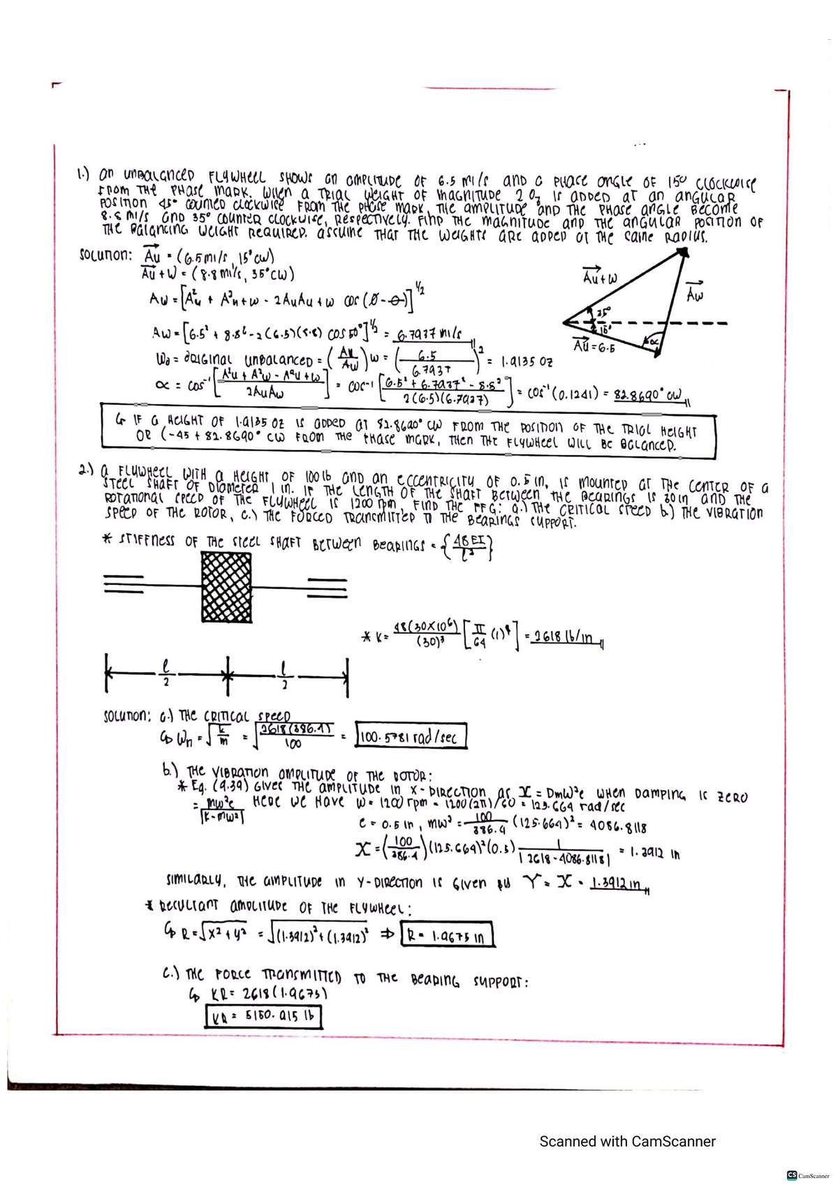 New Doc 07-24-2021 13 - Promblem solving - Mechanical Engineering - CamScanner CamScanner - Studocu