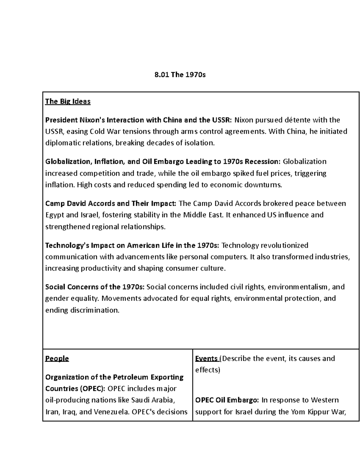 V21 Mod 8 Note Taking Guide U.S History - 8 The 1970s The Big Ideas ...