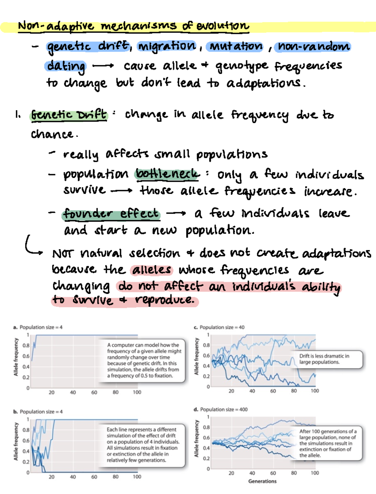 Week 5 - Launchpad (T) - Non-adaptive evolution - Non adaptive ...