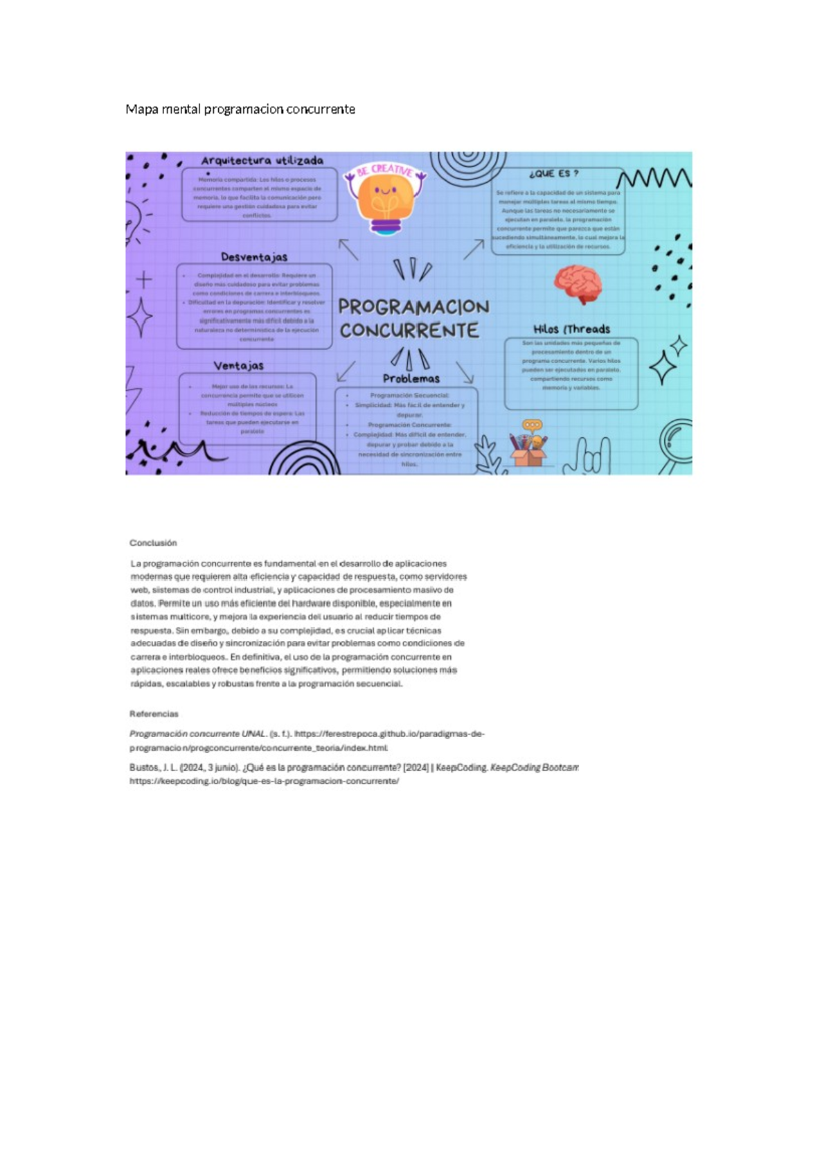 Mapa mental programacion concurrente - to que facilita requiere una gestión tareas ...