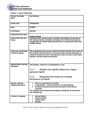 Developmental Domains - GCU College of Education LESSON PLAN TEMPLATE ...
