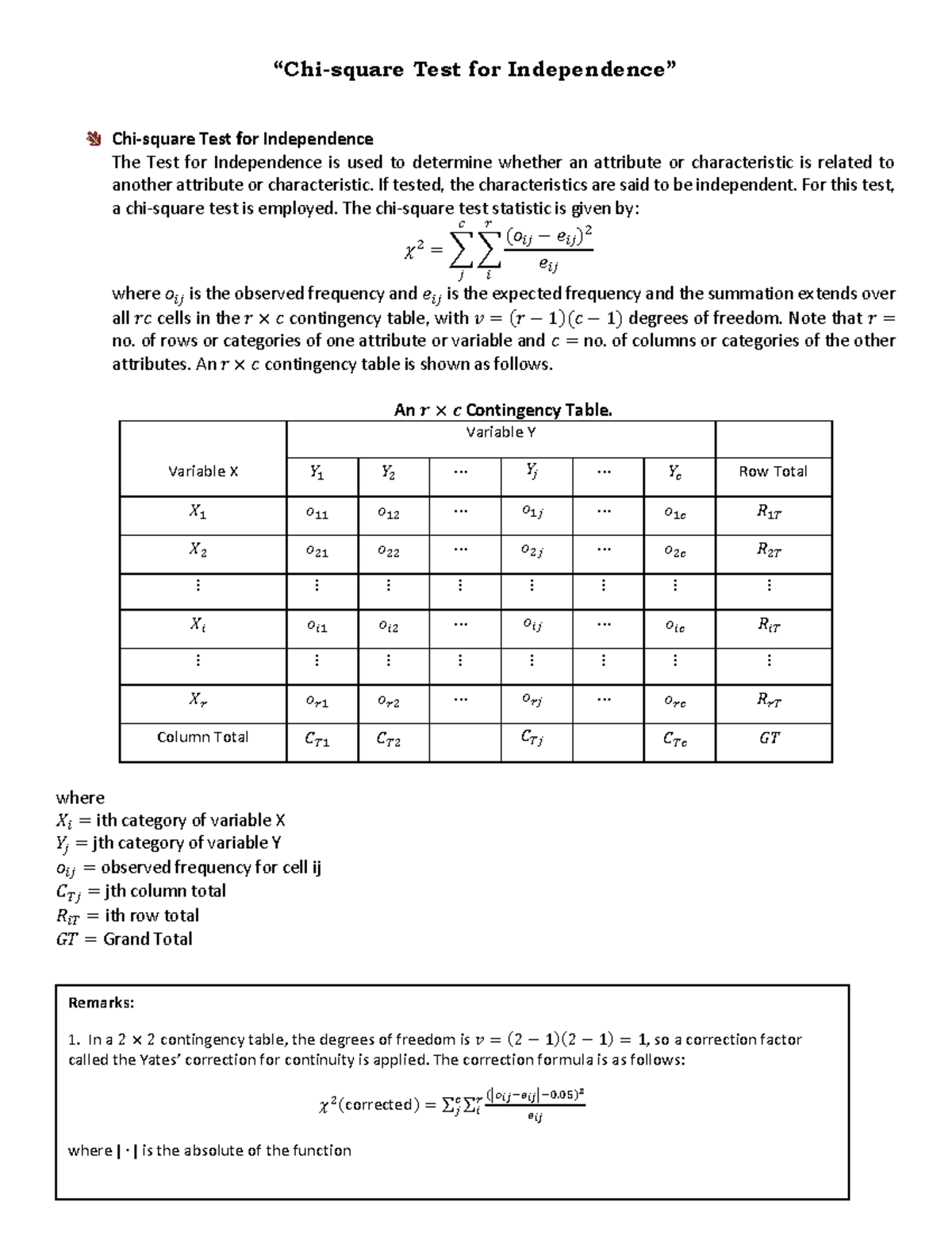 6 - Lesson - Chisquare - pinaka nays ni - “Chi-square Test for ...