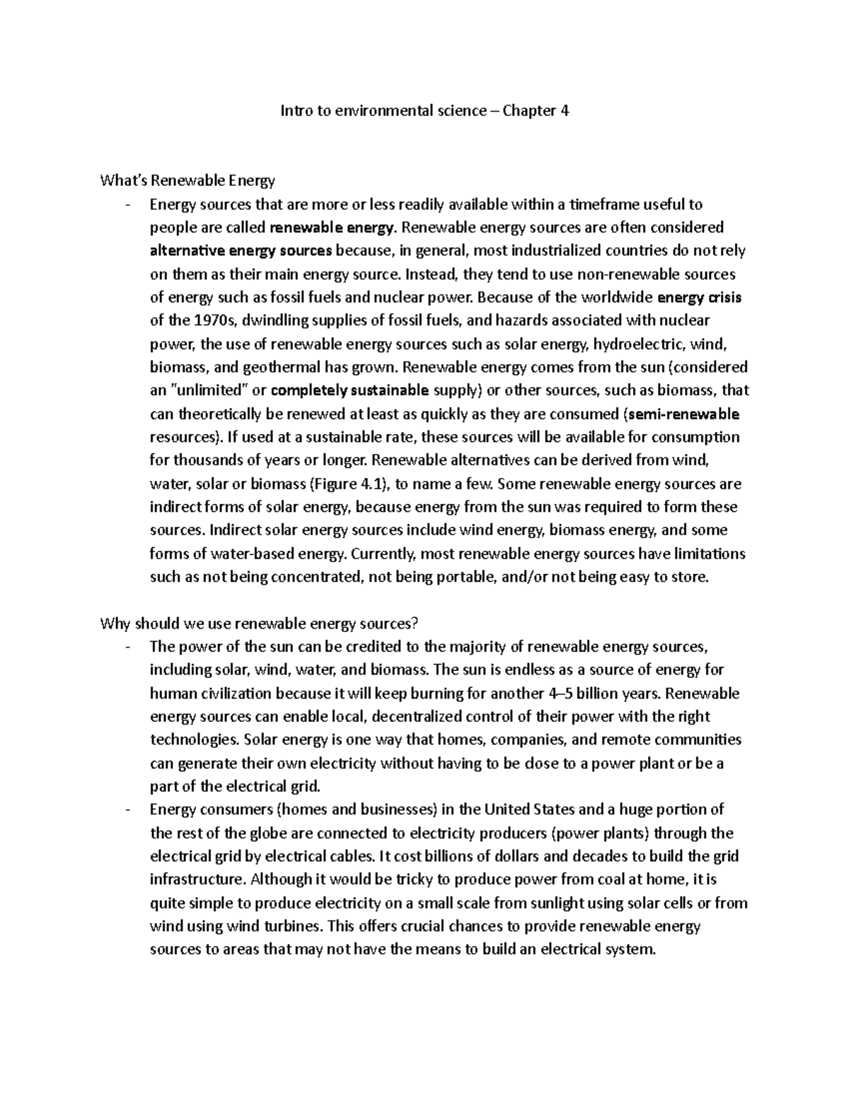Env science ch4 (part 1) - Intro to environmental science – Chapter 4 ...