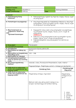 Grade 2-DLp-3RD-Quarter - GRADES 1 to 12 DAILY LESSON PLAN School ...