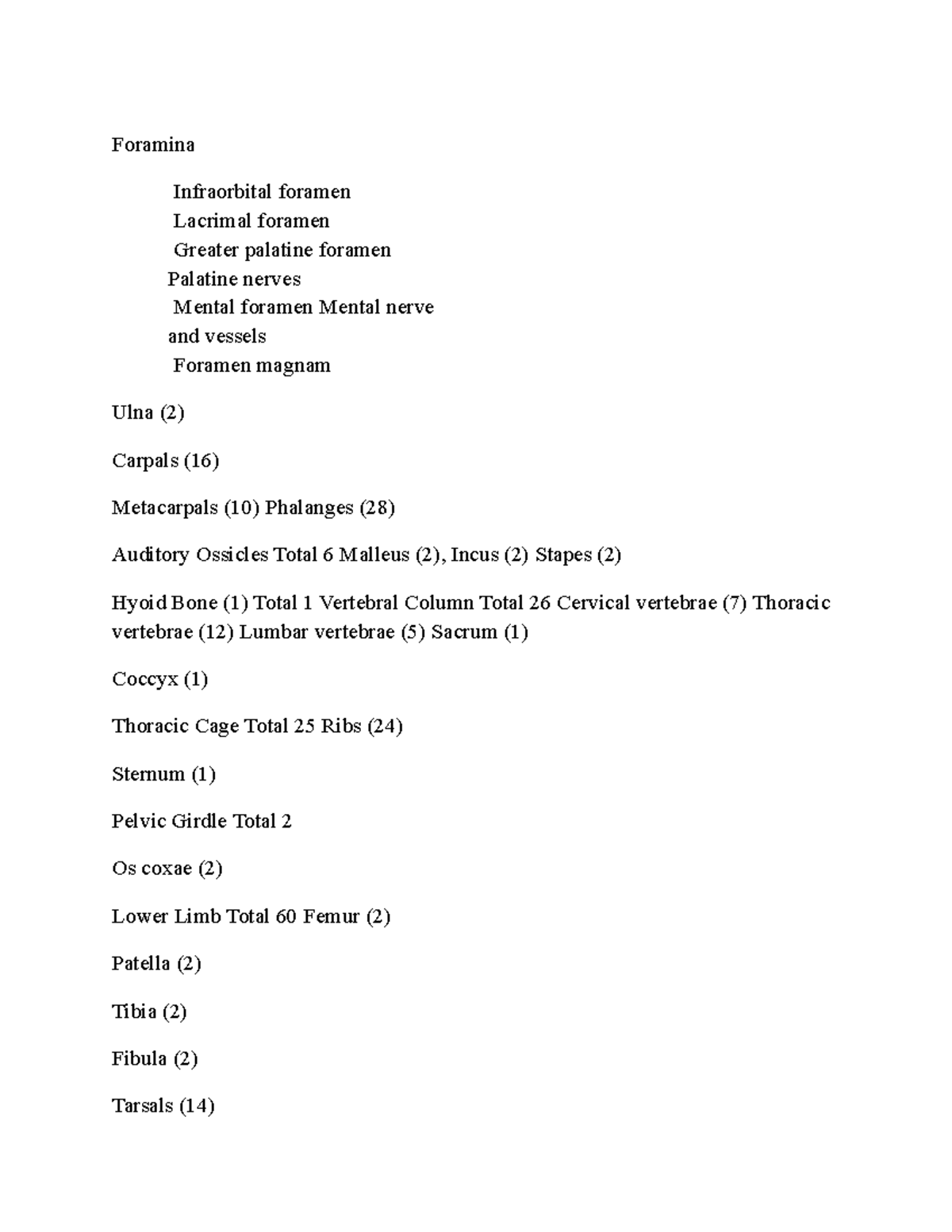 Foramina anatomy - L. Jhonson - Foramina Infraorbital foramen Lacrimal ...
