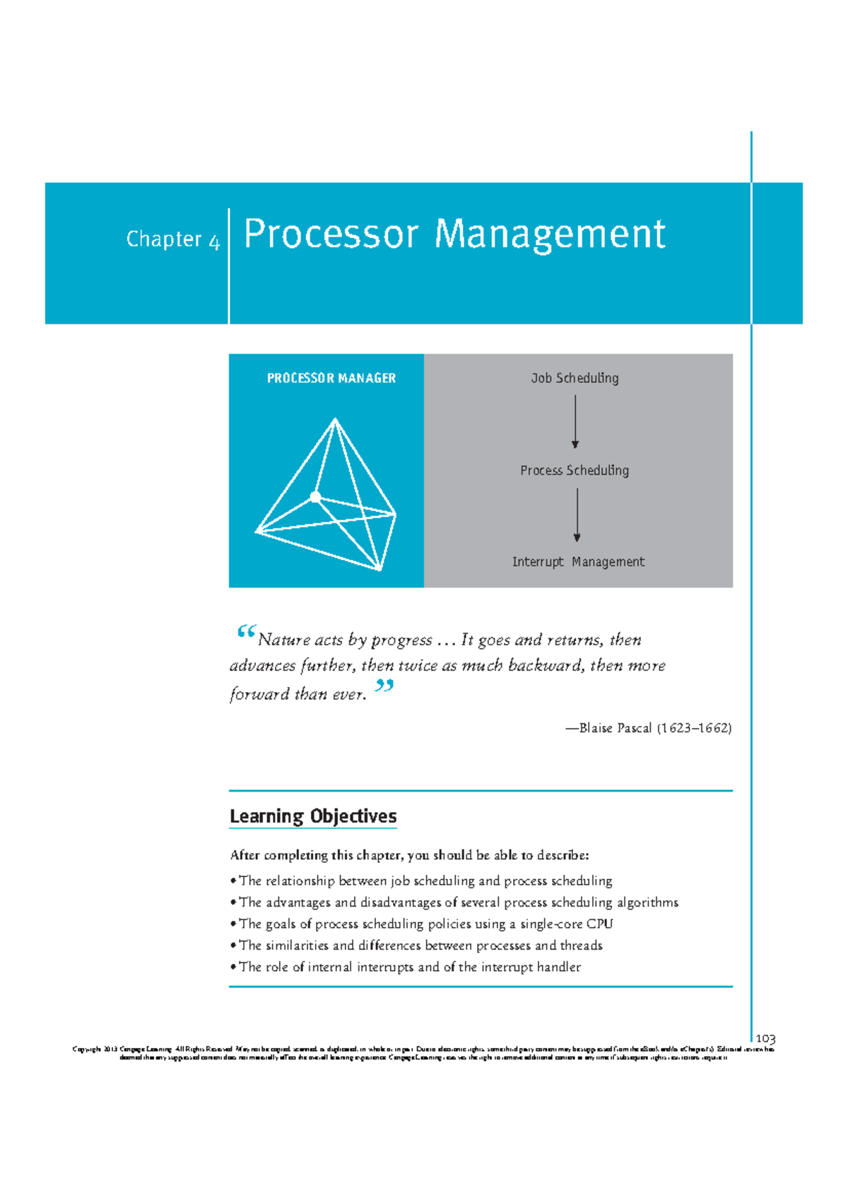 CPE 143 - 04 Textbook - Processor Management - ####### 103 “ Nature ...