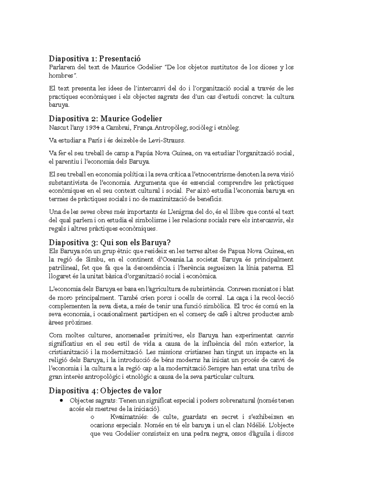 Los baruya presentacion de la lectura - Diapositiva 1: Presentació ...