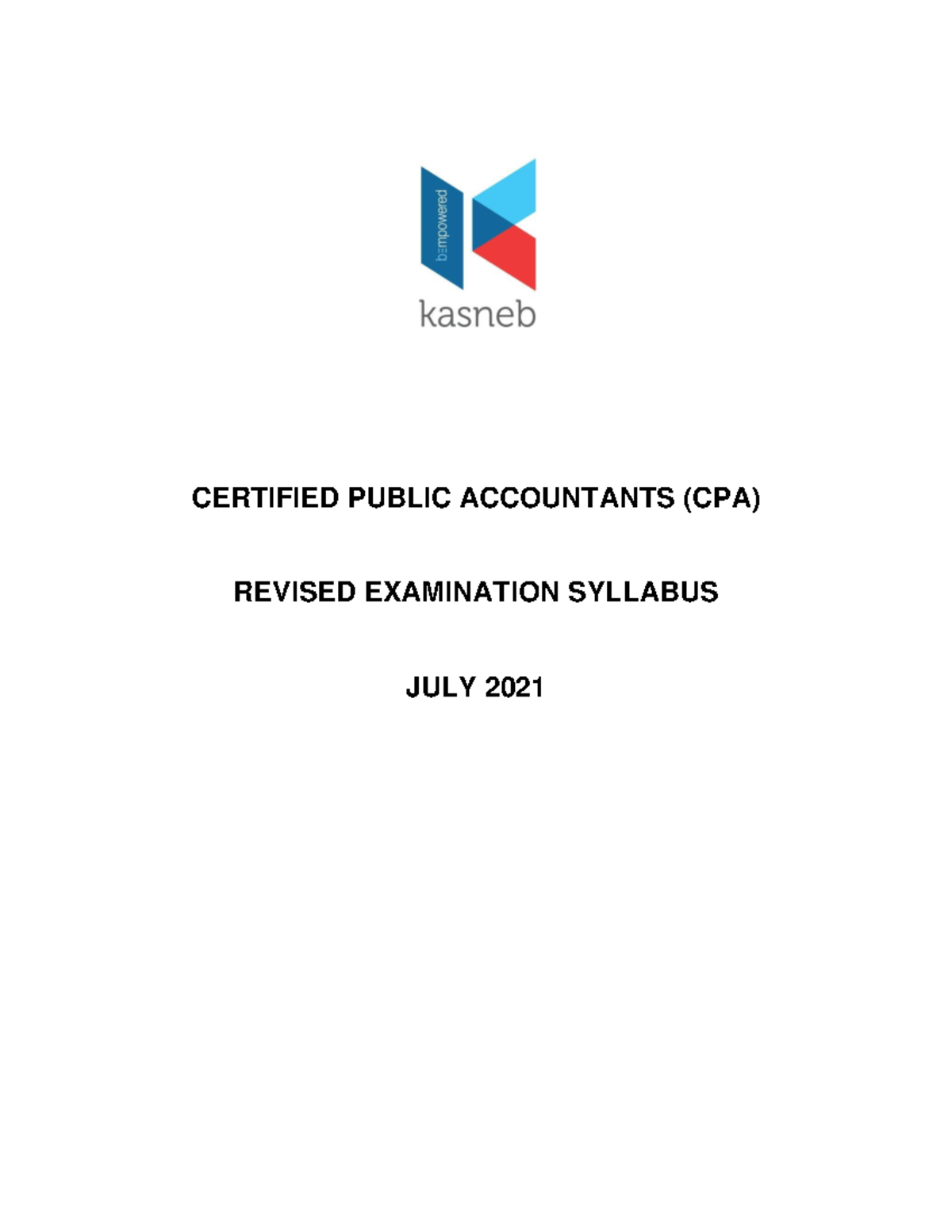 CPA Syllabus July 2021 - NOTES - CERTIFIED PUBLIC ACCOUNTANTS (CPA ...
