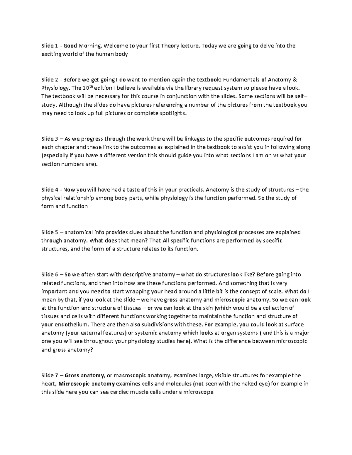 Lecture 1 Chapter 1 Transcript - Slide 1 - Good Morning. Welcome to ...