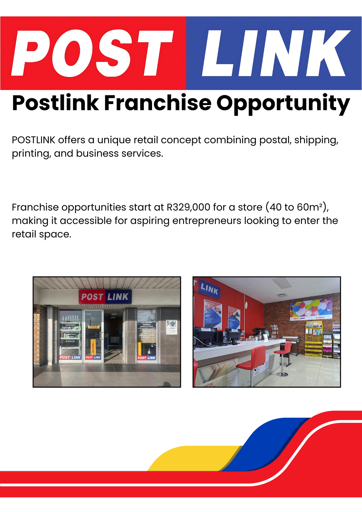 Postlink Franchise Concept-min - Postlink Franchise Opportunity POSTLINK offers a unique retail ...
