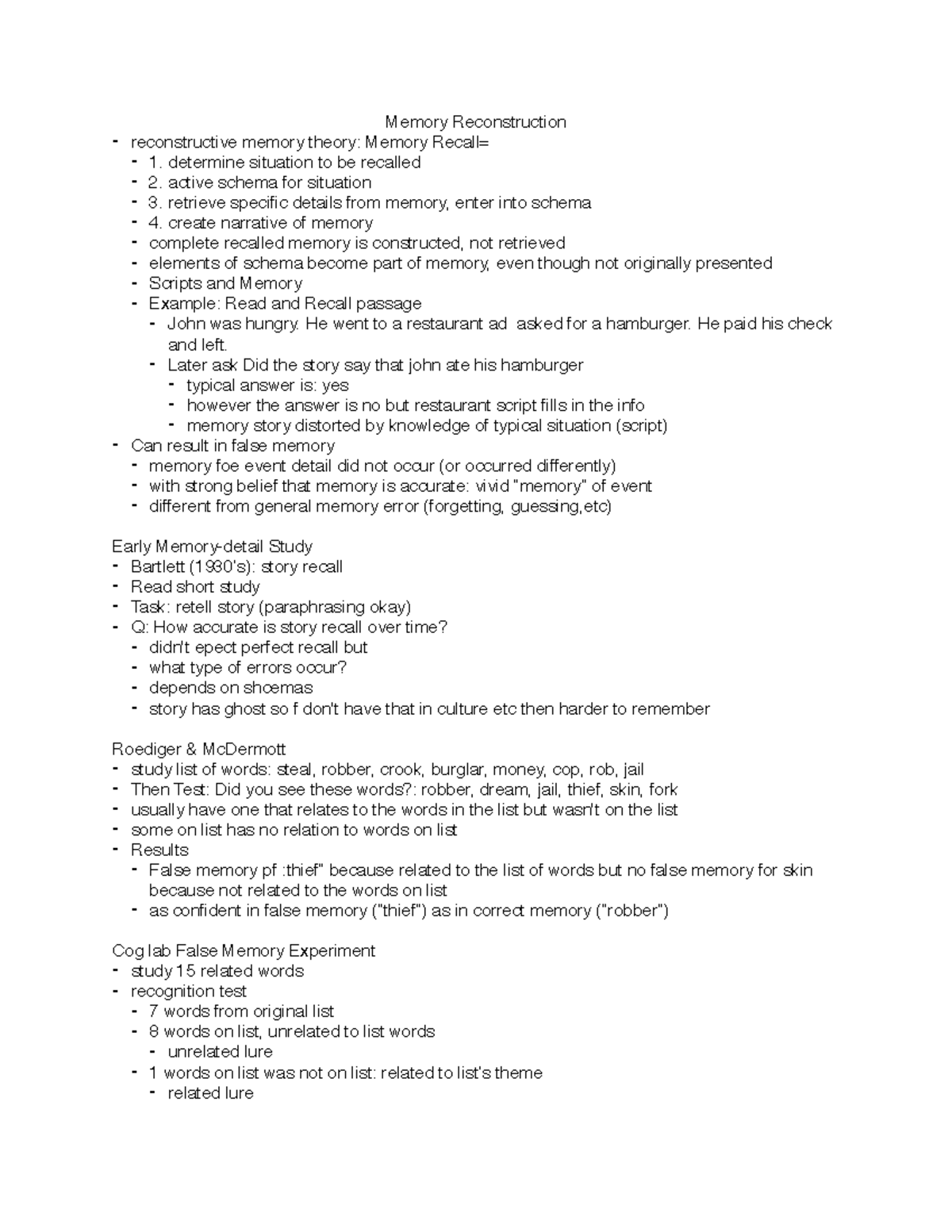 03:07:19 - PSY 313 Professor Dina Moore - Memory Reconstruction ...