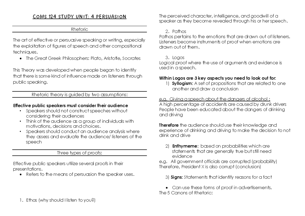COMS 124 Study UNIT - Summary cooperate communication - COMS 124 STUDY ...