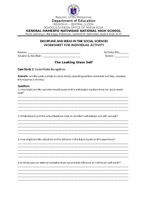 The looking glass self - Bethel UniversityBethel University SparkSpark ...